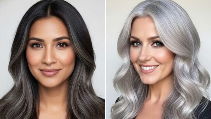 No More Hair Dye The Rising Grey Hair Coverage Trend That Softens ...